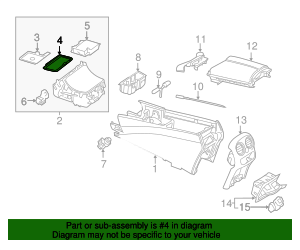 205-683-08-00 - Console Tray 2019-2023 Mercedes-Benz | AutoNationParts.com