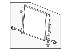 OEM GM Radiator For 2013-2015 Cadillac ATS - Part No. 22966123 | Karl ...