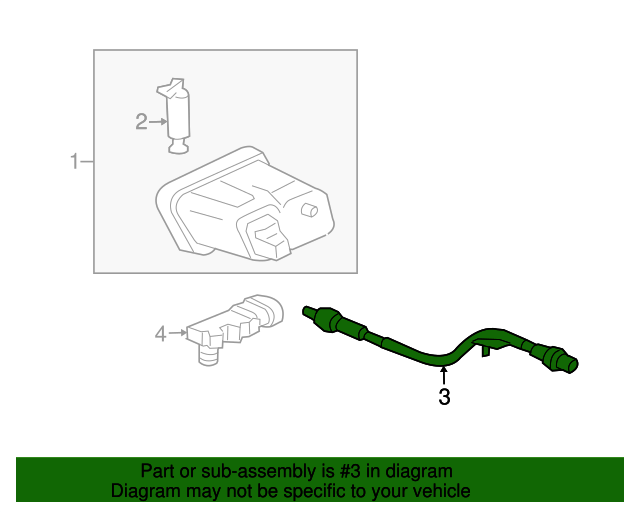 2007-2011 GM Heated Oxygen Sensor 12611127 GM | GMPartsDirect.com