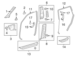 2010-2021 Lexus GX460 Front Sill Plate 67920-60090-C0 | OEM Parts Online