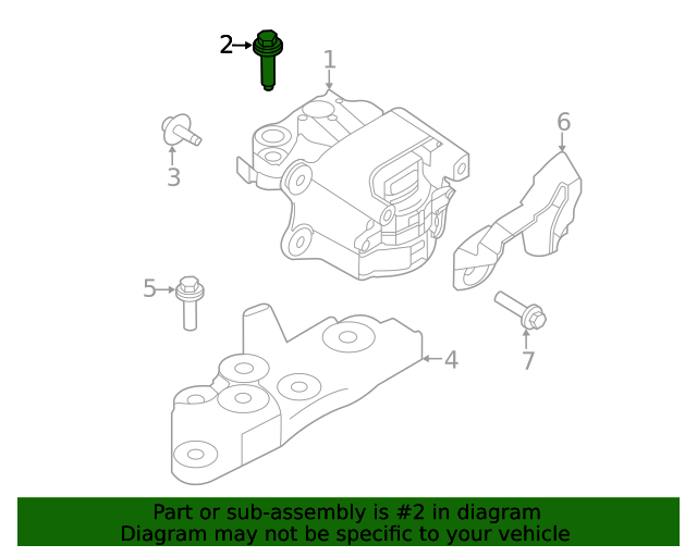 LR122584 - Trans Mount Mount Bolt 2020-2023 Land Rover | Land Leaping ...