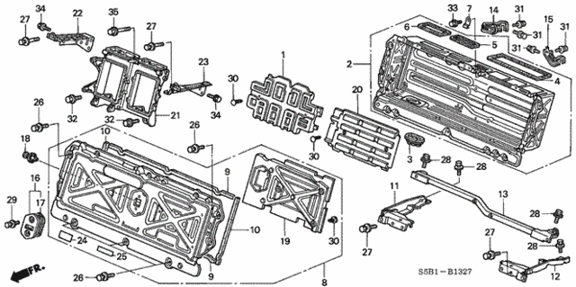 93406-08040-08 - Bolt-Washer (8X40) 2003-2005 Honda Civic | Honda Parts ...