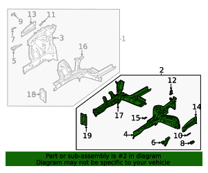 2024-2025 Kia Seltos Apron/Rail Assembly 64500-Q5301 | Kia Parts Direct
