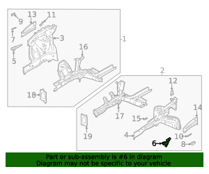 64577-Q5000 - Front Mount Bracket 2021-2024 Kia Seltos | Kia.Parts Store