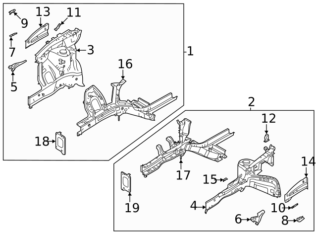 2021-2024 Kia Seltos Frame Side Member Reinforcement 64817-Q5000 ...