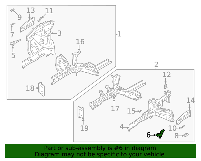 64577-Q5000 - Front Mount Bracket - 2021-2024 Kia Seltos | Kia Auto Parts