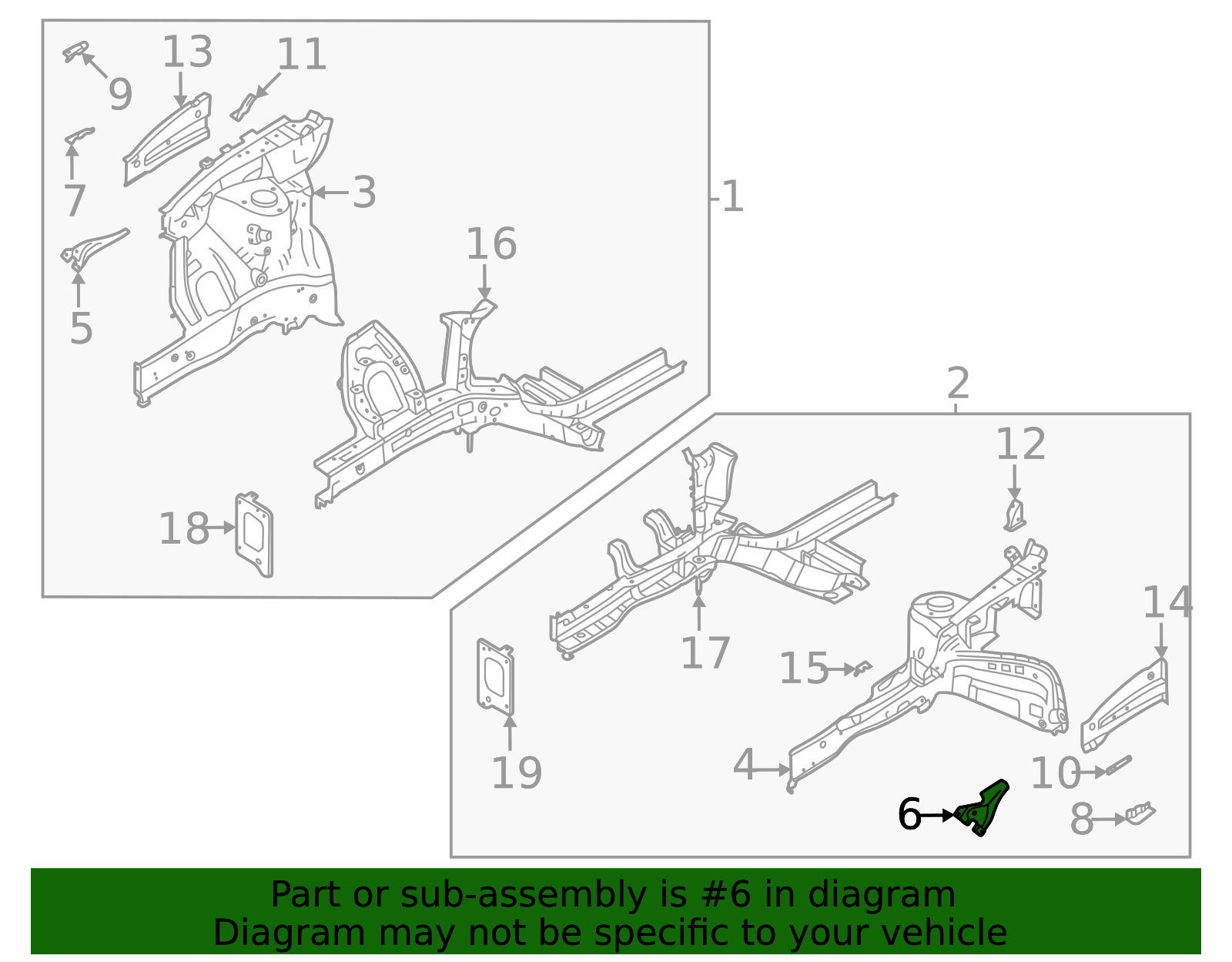 2021-2025 Kia Seltos | Front Mount Bracket | 64577-Q5000 | Kia Auto Parts