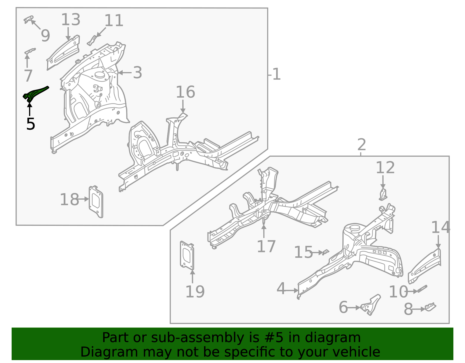 2021-2024 Kia Seltos | Front Mount Bracket | 64587-Q5000 | Kia Auto Parts