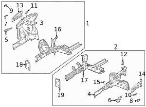 64577-Q5000 - Front Mount Bracket - 2021-2024 Kia Seltos | Kia Auto Parts