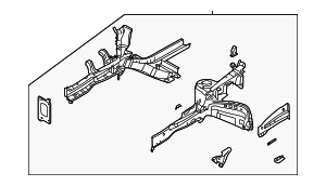 2024-2025 Kia Seltos Apron/Rail Assembly 64500-Q5301 | Kia Parts Direct
