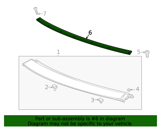 2020-2023 Chevrolet Corvette Retaining Strip 84131559 | GMPartsDirect.com