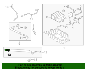GR3Z-9E498-A - PCV Tube Connector 2015-2020 Ford Mustang | Ford Parts ...