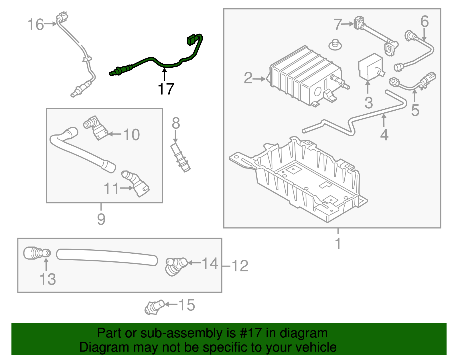 FL3Z-9G444-B - Oxygen Sensor 2015-2020 Ford Mustang | Big 3 Auto Parts