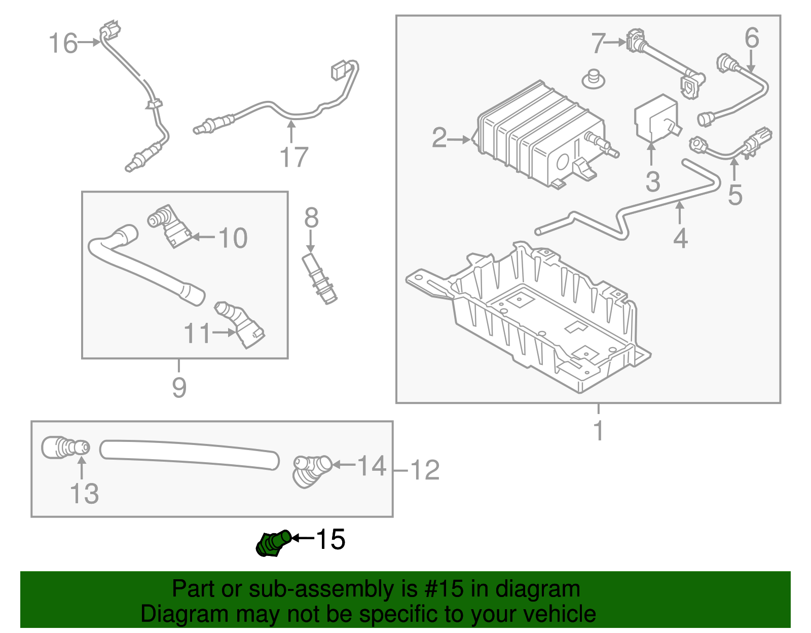 GR3Z-9E498-B - PCV Tube Connector 2015-2020 Ford Mustang | Big 3 Auto Parts