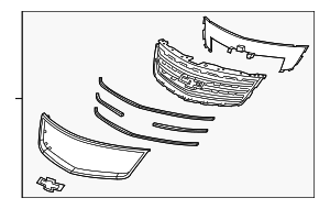 2013-2017 Chevrolet Traverse Front Upper Grille 84928297 GM ...