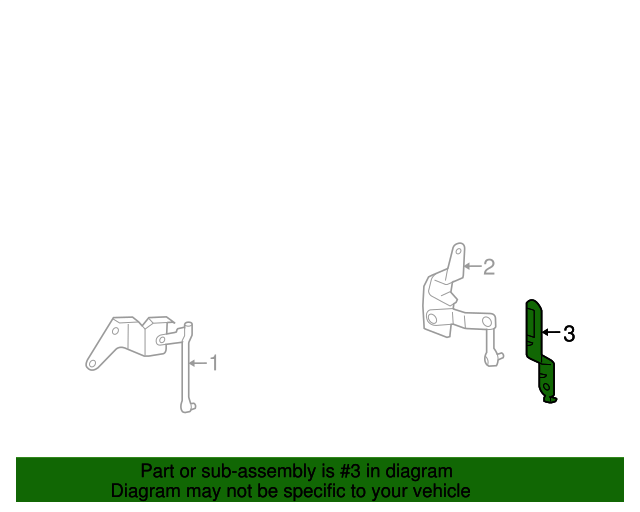 2006-2015 Lexus Height Sensor Rear Bracket 48728-30040 | OEM Parts Online