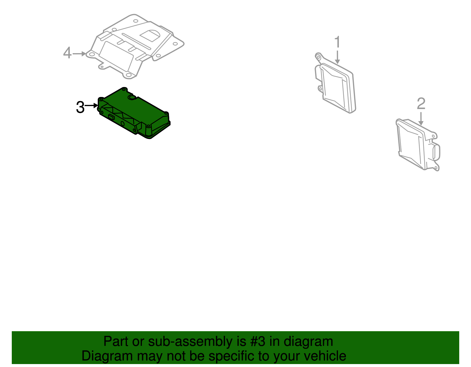 2011-2018 Audi Control Module 4G0-907-107-E | TascaParts.com