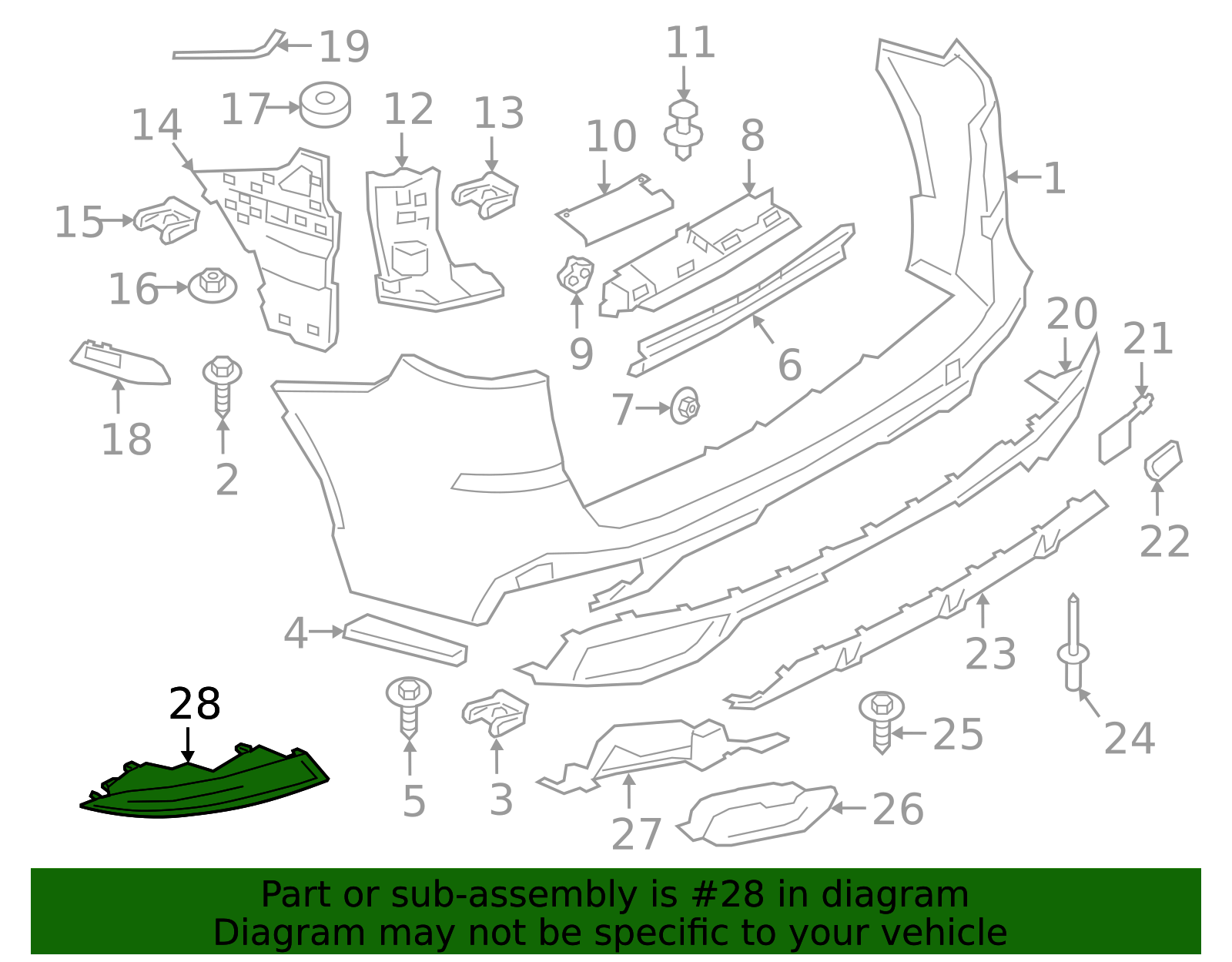 63-14-8-091-925 - 2019-2024 BMW - Reflector | Buy BMW Parts Now