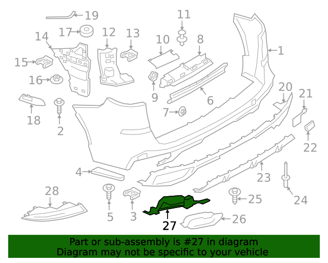 2019-2024 BMW Holder for trim for exh.tailpipe right 51-12-8-074-188 ...