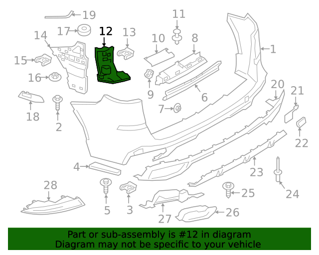 51128069245 - 2019-2023 BMW X5 Inner Bracket (51-12-8-069-245) | BMW of ...