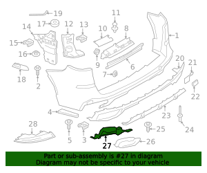 51-12-8-074-188 - Exhaust Tail Pipe Tip Bracket 2019-2023 BMW ...
