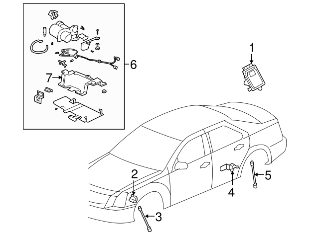 2007-2011 Cadillac STS Active Suspension Control Module 25879623 | Karl ...