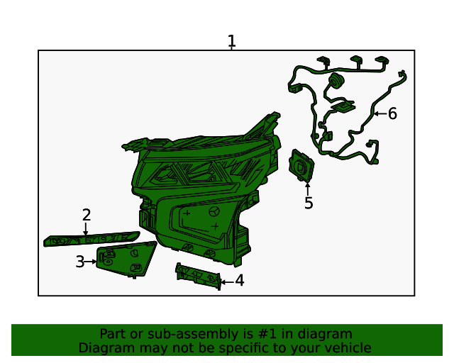 2021-2024 Chevrolet Headlamp Assembly 85547100 GM | GMPartsDirect.com
