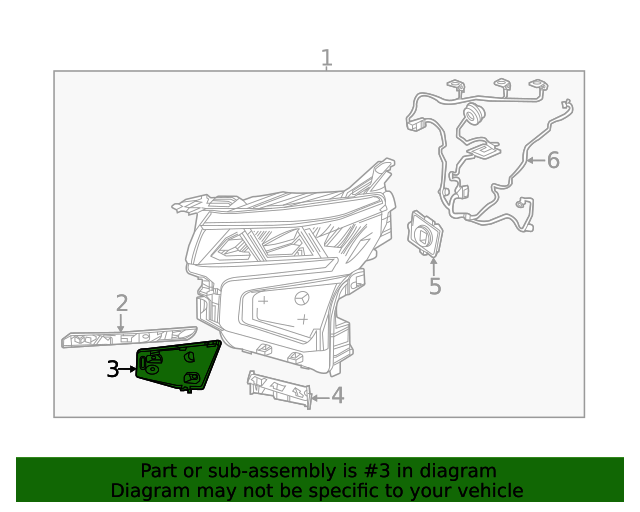 GM Parts | Driver Side Headlamp Bracket - (84849887) | GM Parts Store