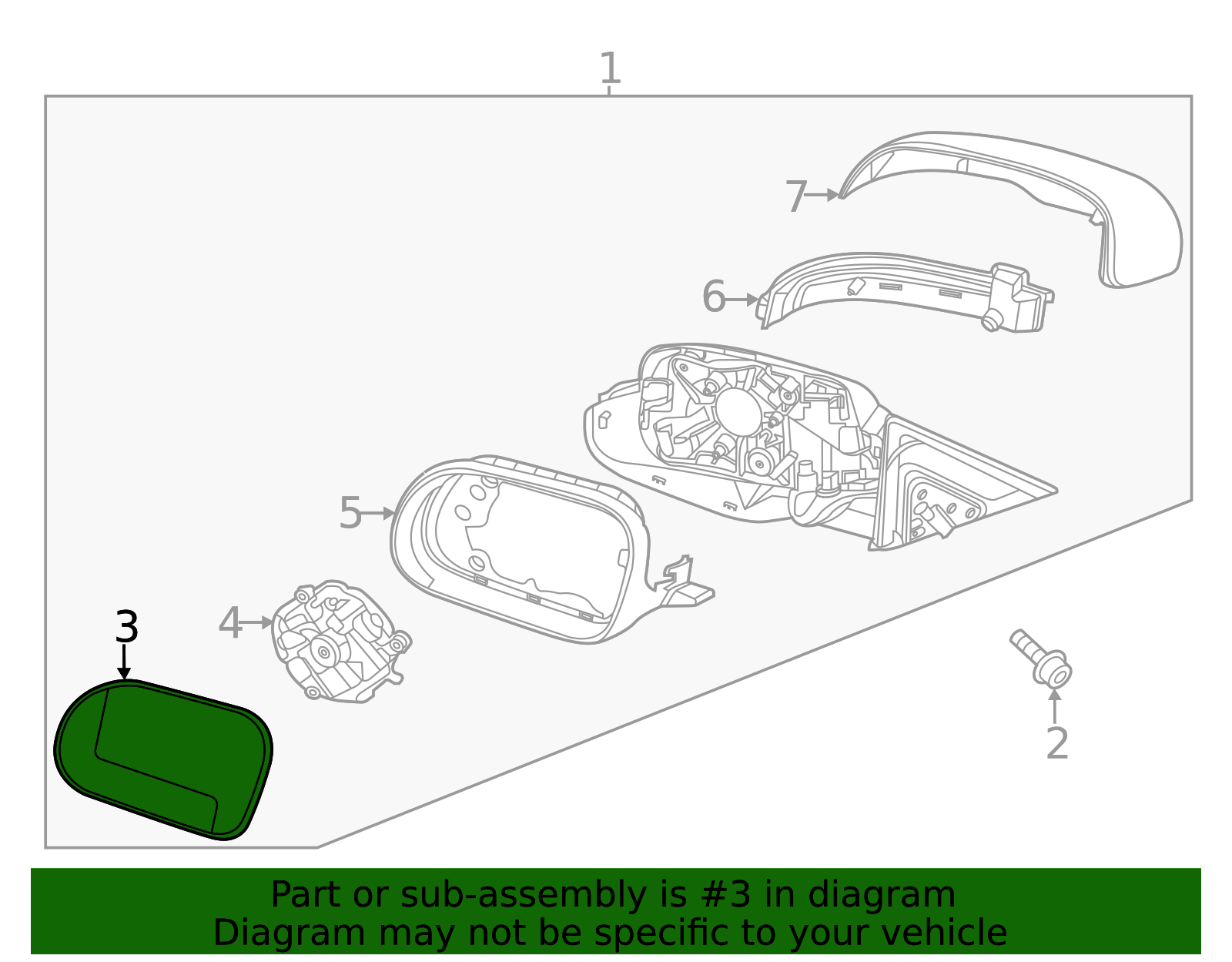 87621-K0220 - Mirror Glass 2020-2025 Kia Soul | Kia.Parts Store