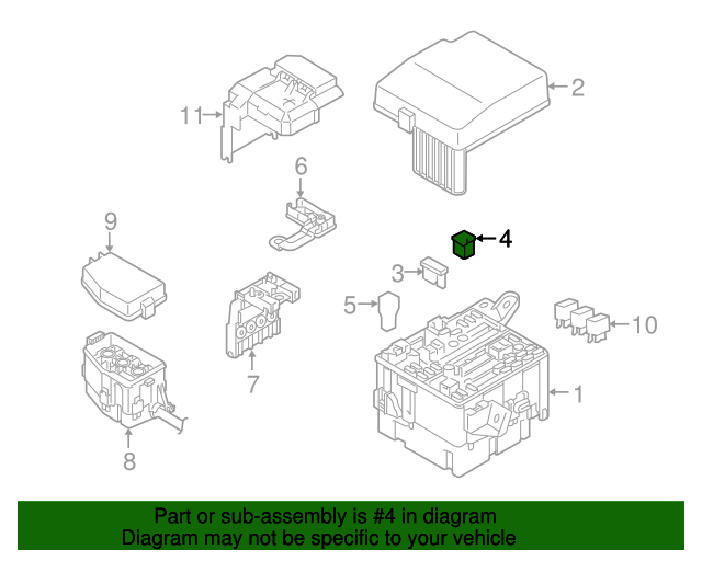MU001914 - Fusible Link 2016-2024 Mitsubishi | Mitsubishi Direct Parts