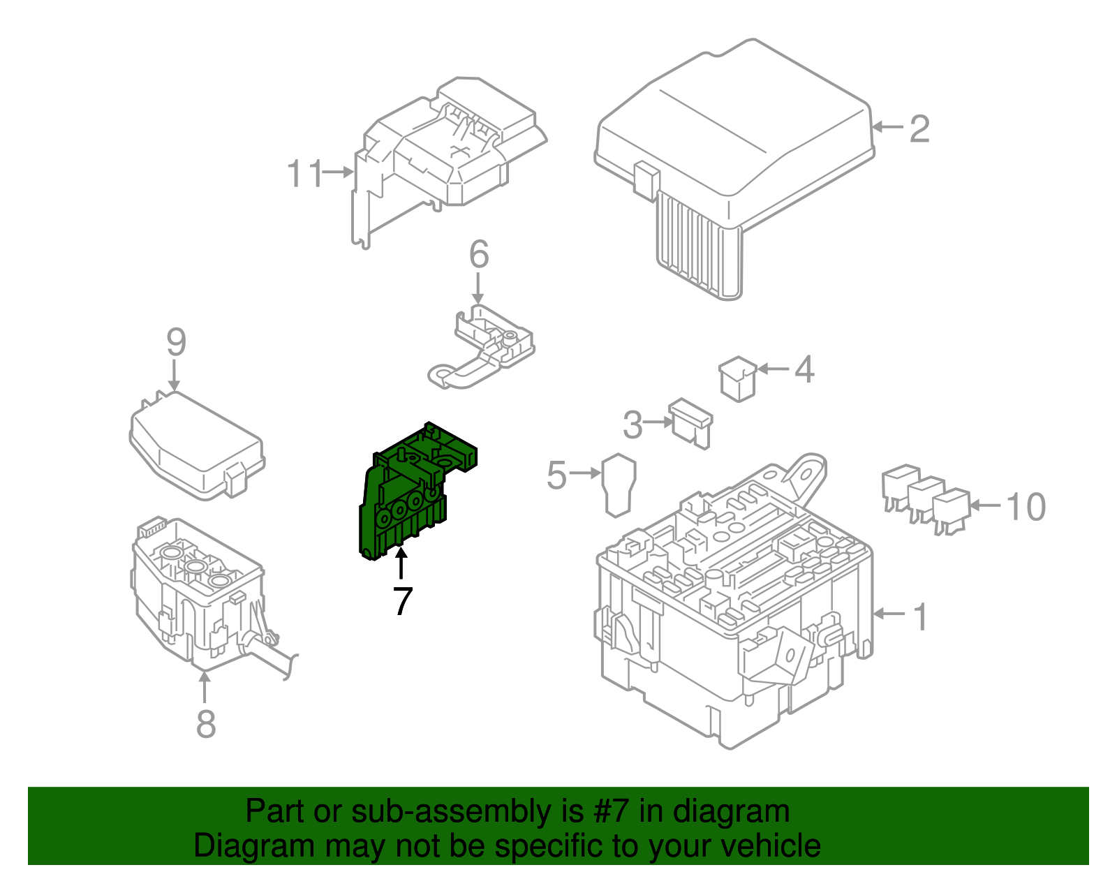 2017-2024 Mitsubishi Fuse Holder 8571A027 | Mitsubishi Parts Warehouse ...