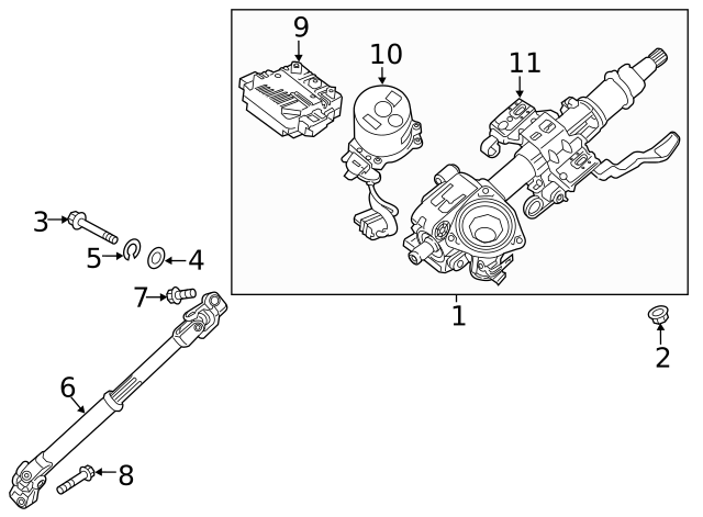 56315-F2000 - Steering Column Bolt 2017-2024 Kia | Kia.Parts Store
