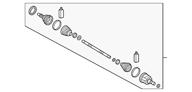 2017-2022 Genesis Shaft Assembly Drive Right-Hand 49501-D2100 | Retail ...