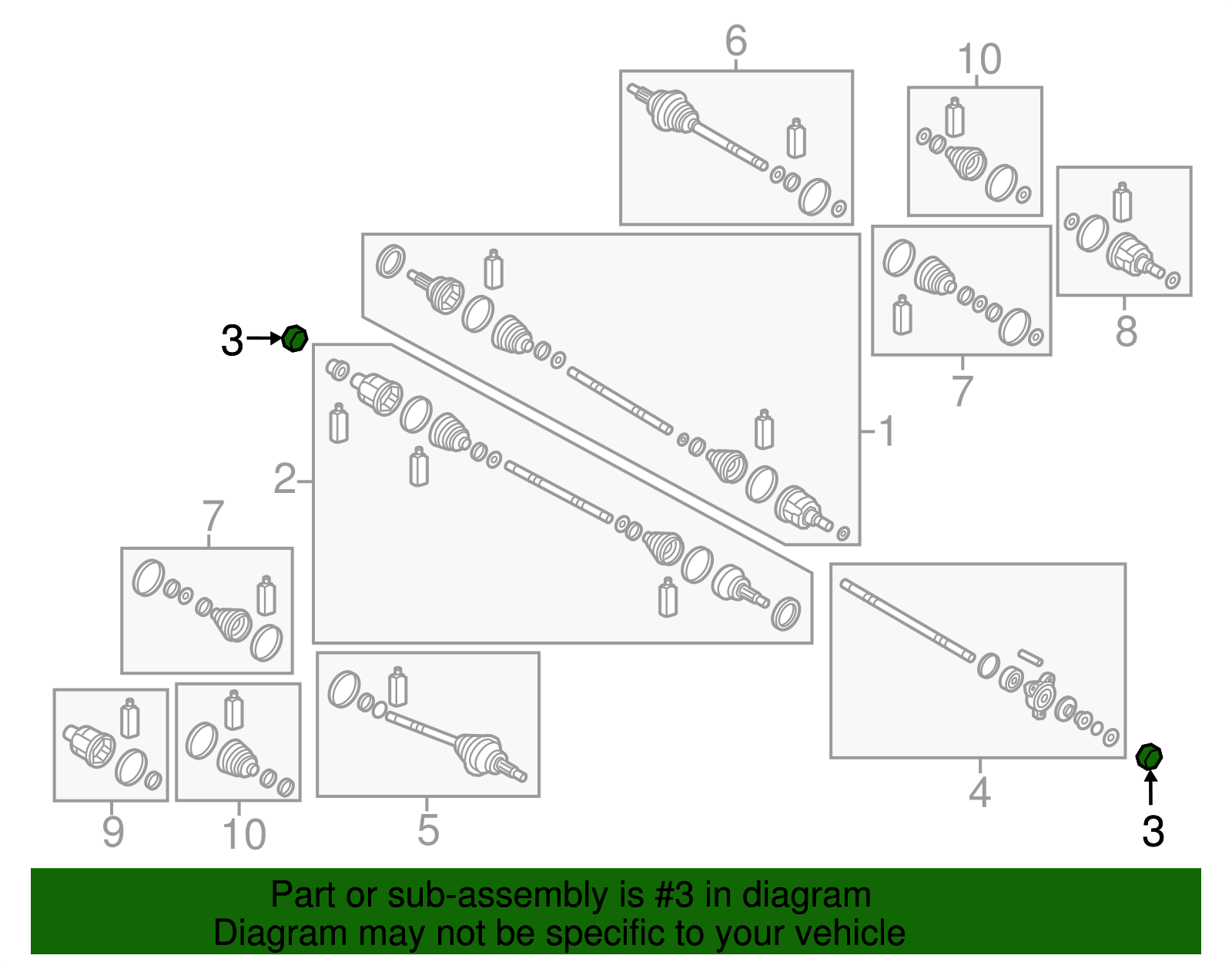 Genuine Castle Nut for 2011-2025 Hyundai | Part# 49551-3X000 | Hyundai ...