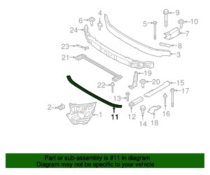 51-11-7-301-578 - Lower Impact Bar - 2014-2021 Mini Cooper | BMWPartsHub