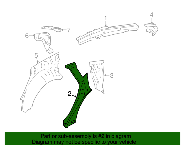 Genuine BMW 41-00-7-390-169 | Lock Pillar Reinforced | FREE Shipping on ...