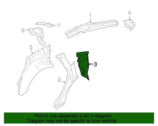 Genuine BMW 41-00-7-333-998 | Rear Pillar Reinforced | FREE Shipping on ...