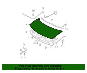 2003-2025 GM Hood 88944424 GM | GMPartsDirect.com