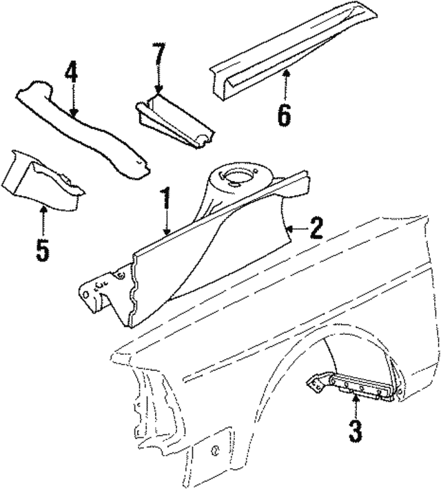 1984-1993 Volvo Front Side Member 1201776 | OEM Euro Parts
