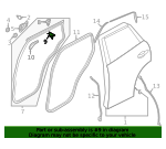 2017-2024 Mazda CX-5 Door Weather-Strip Fastener KB7W-72-762 ...