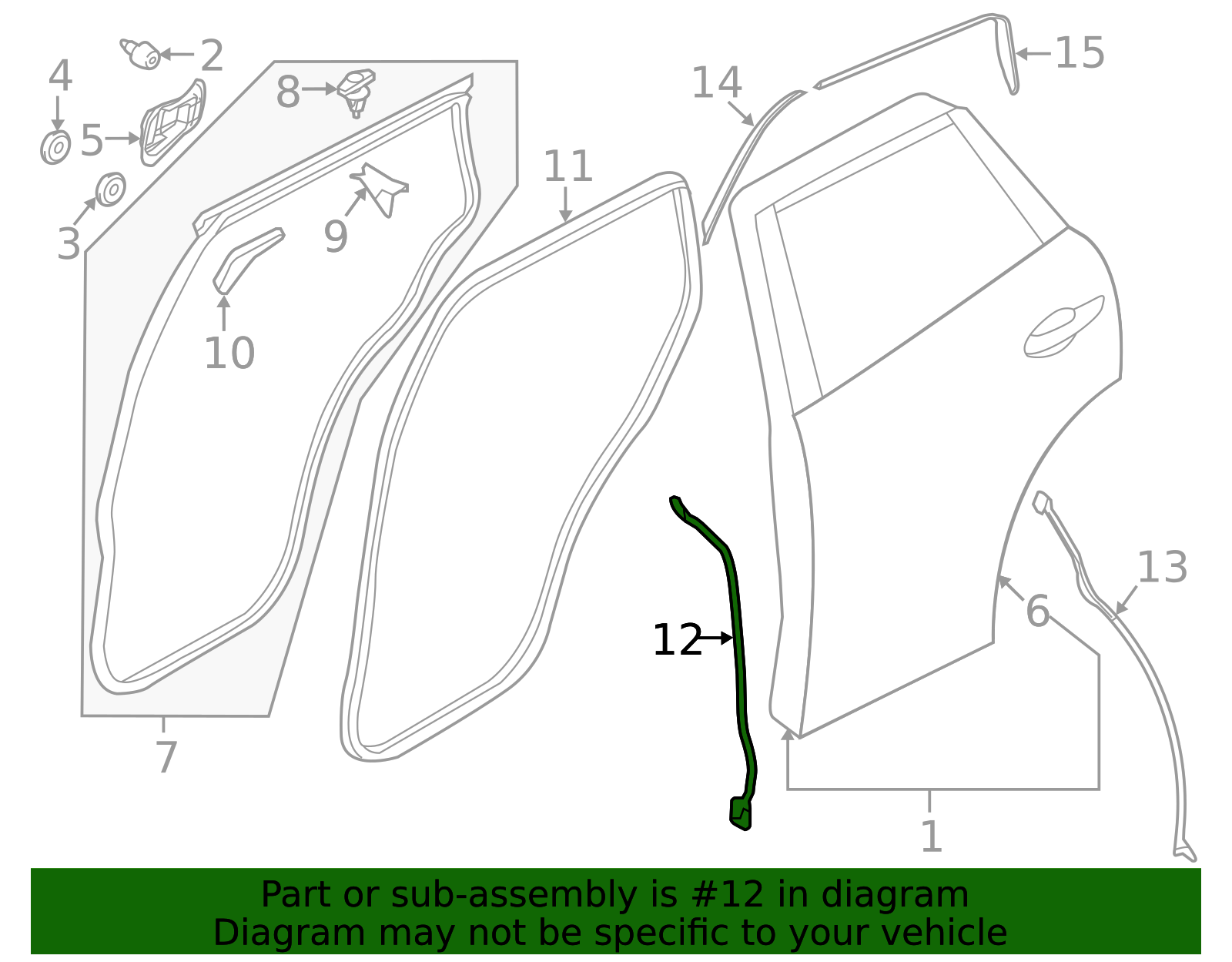 KB7W-73-76XB - 2017-2024 Mazda CX-5 - Front Weather-Strip | Mazda Part ...