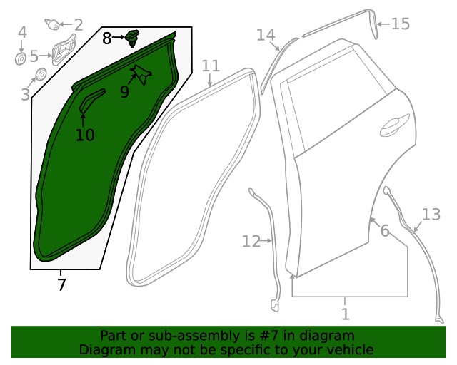 2017-2023 Mazda CX-5 Door Weather-Strip KB7W-73-760 | OEM Parts Online
