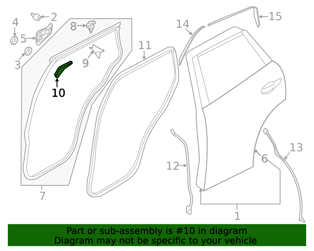 2017-2020 Mazda CX-5 OEM NEW 2017-2018 Mazda CX-5 Door Weatherstrip ...