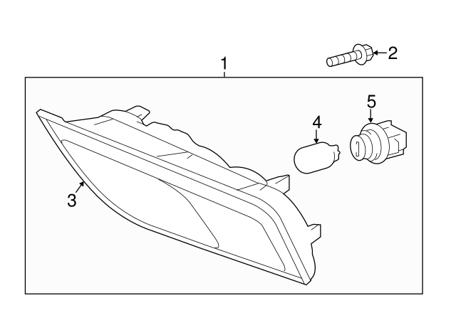 81511-60600 - Turn Signal Light Housing 2020-2023 Lexus GX460 ...
