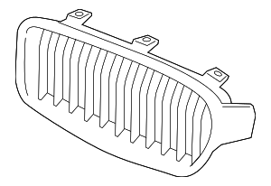 Genuine BMW 51-71-2-352-811 | F82/83 M4 M Performance Black Kidney ...