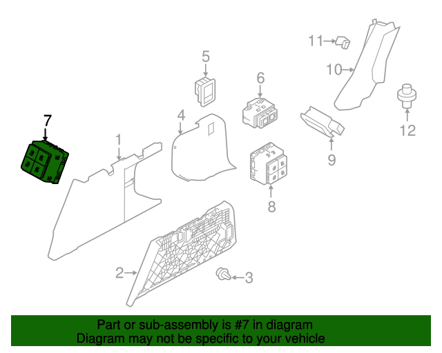 2016-2022 Land Rover Range Rover Sport Switch LR071269 | JaguarParts.com