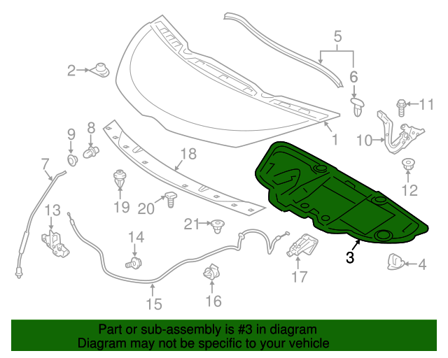 53341-74011 - Insulator Hood - 2012-2015 Scion iQ | OEM Genuine Toyota ...