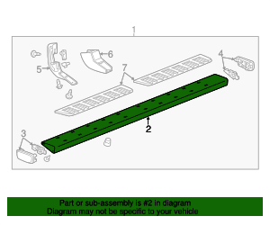 2014-2019 GM Running Board Step 84106508 GM | GMPartsDirect.com