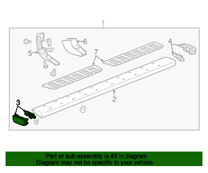 2014-2020 GM Running Board End Cap and Retainer 22876239 ...