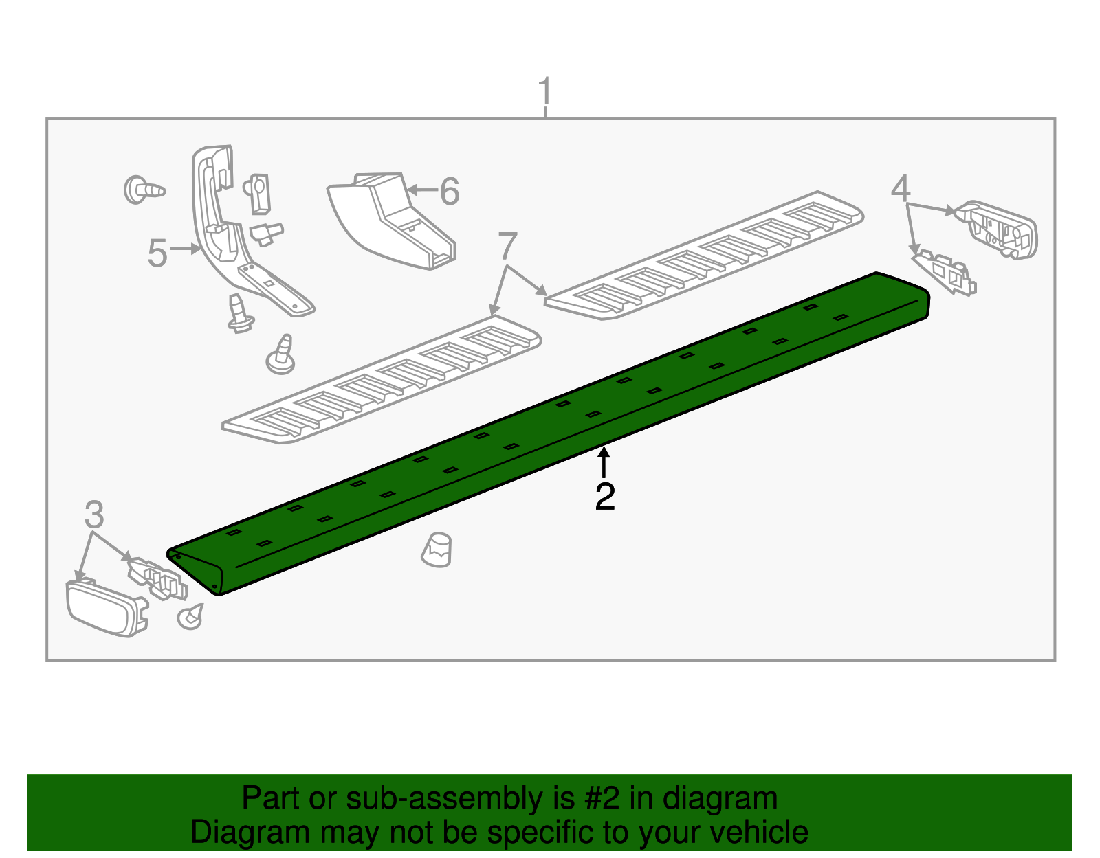 2014-2019 GM Step Bar 84106487 GM | GMPartsDirect.com
